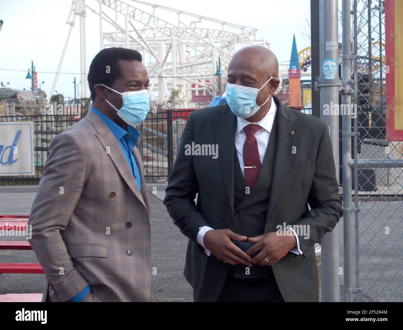 March 23, 2021, New York, New York, USA: New York- Filming in Coney ...