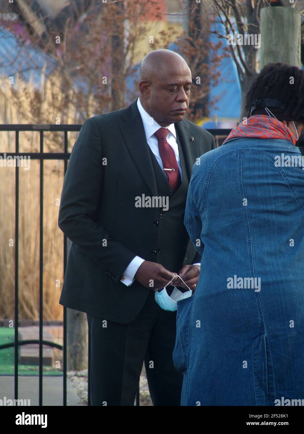 March 23, 2021, New York, New York, USA: New York- Filming in Coney ...