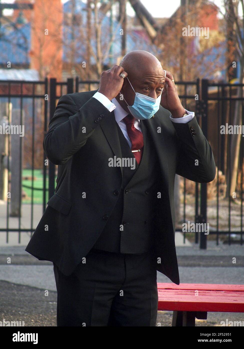 March 23, 2021, New York, New York, USA: New York- Filming in Coney ...