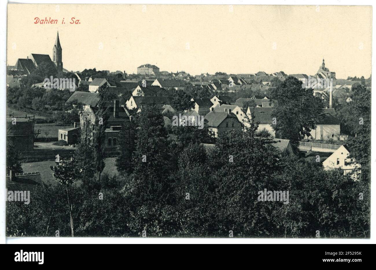 View of Dahlen City view with city church of our dear women, school and ...