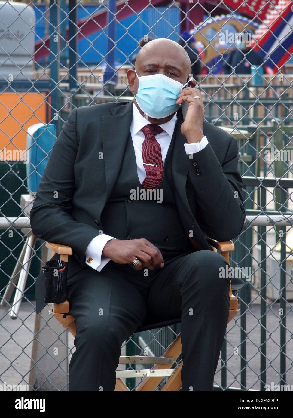 March 23, 2021, New York, New York, USA: New York- Filming in Coney ...