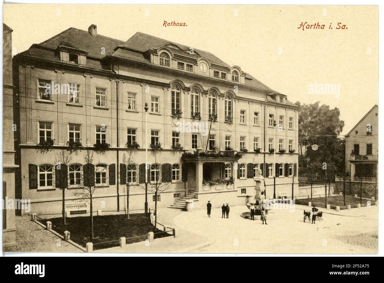 Rathaus Hartha. Rathaus Stock Photo - Alamy