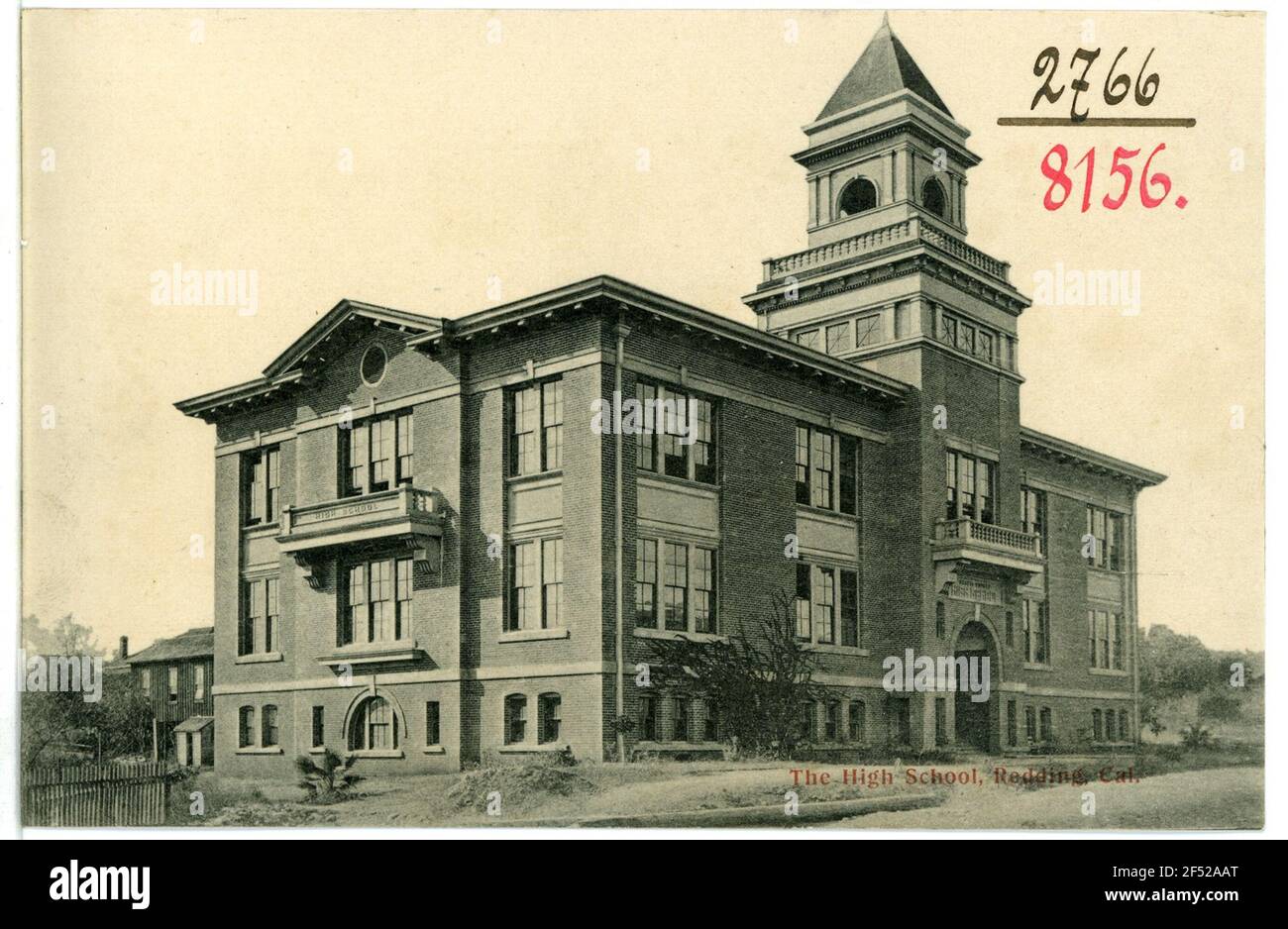 The High School Redding, California. The High School Stock Photo - Alamy