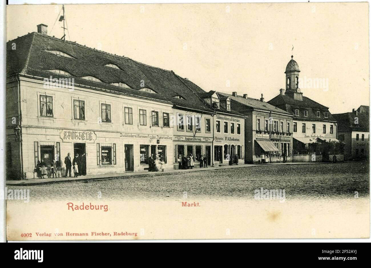 market Radeburg. market Stock Photo - Alamy