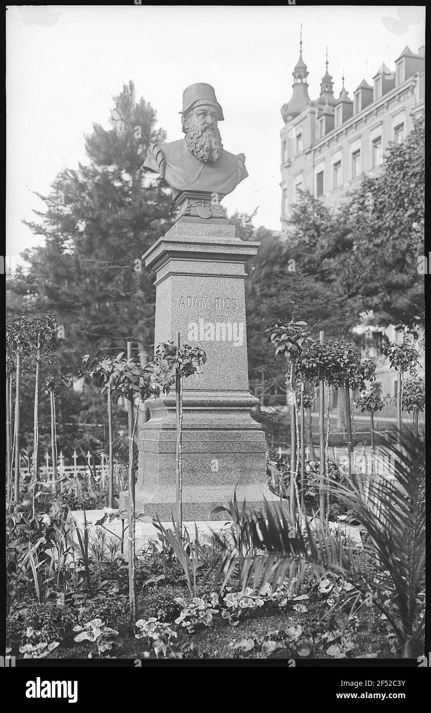 Annaberg. Monument Adam Ries Stock Photo - Alamy