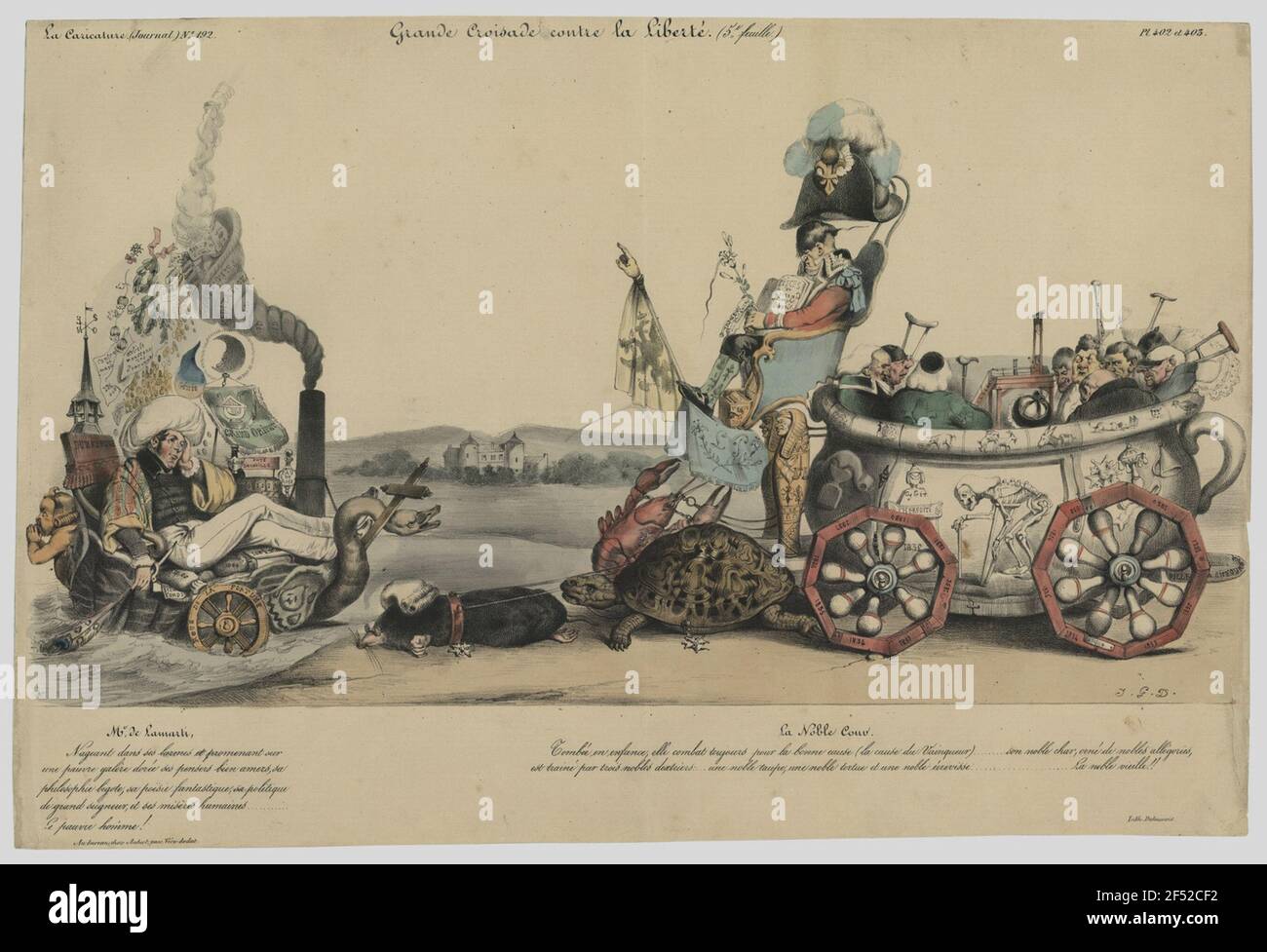 Criticism of the repressive measures of the JulyMonarchy Stock Photo ...