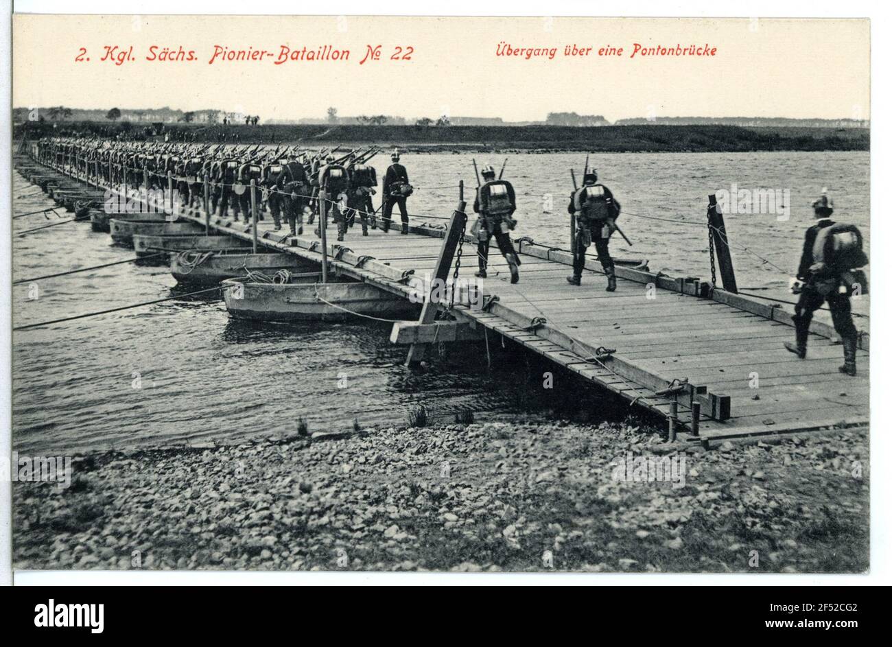 Transition via a pontoon bridge Transition via a pontoon bridge Stock ...