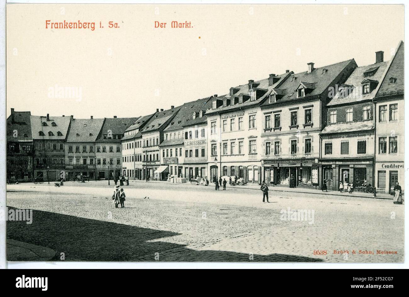 The market Frankenberg. The market Stock Photo - Alamy