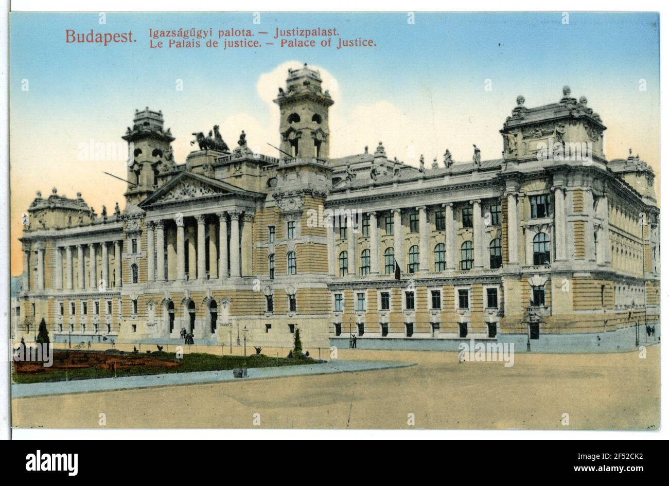 Justice - Palace Budapest. Justizpalast (1896 Stock Photo - Alamy