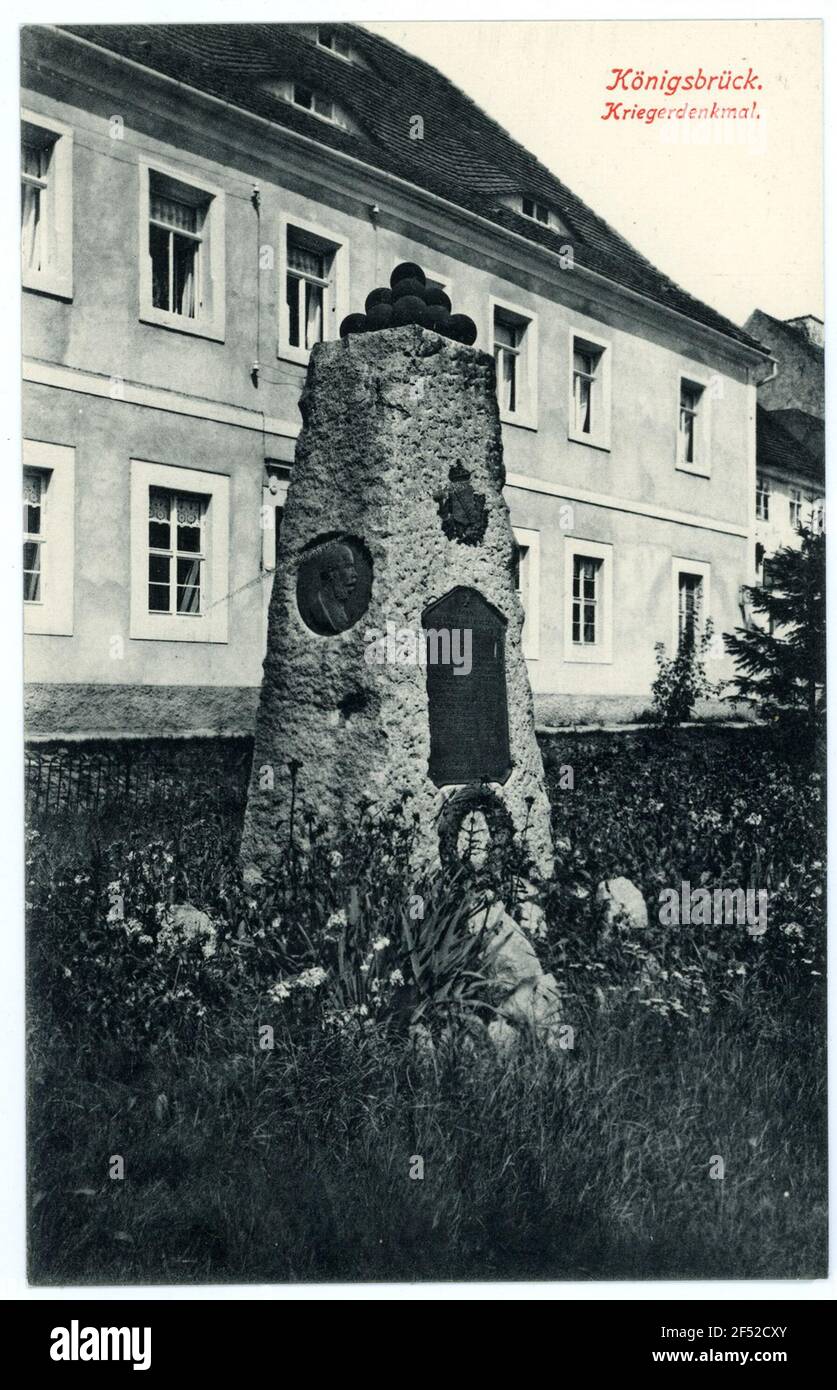 Warble monument Königsbrück. Warble monument Stock Photo - Alamy