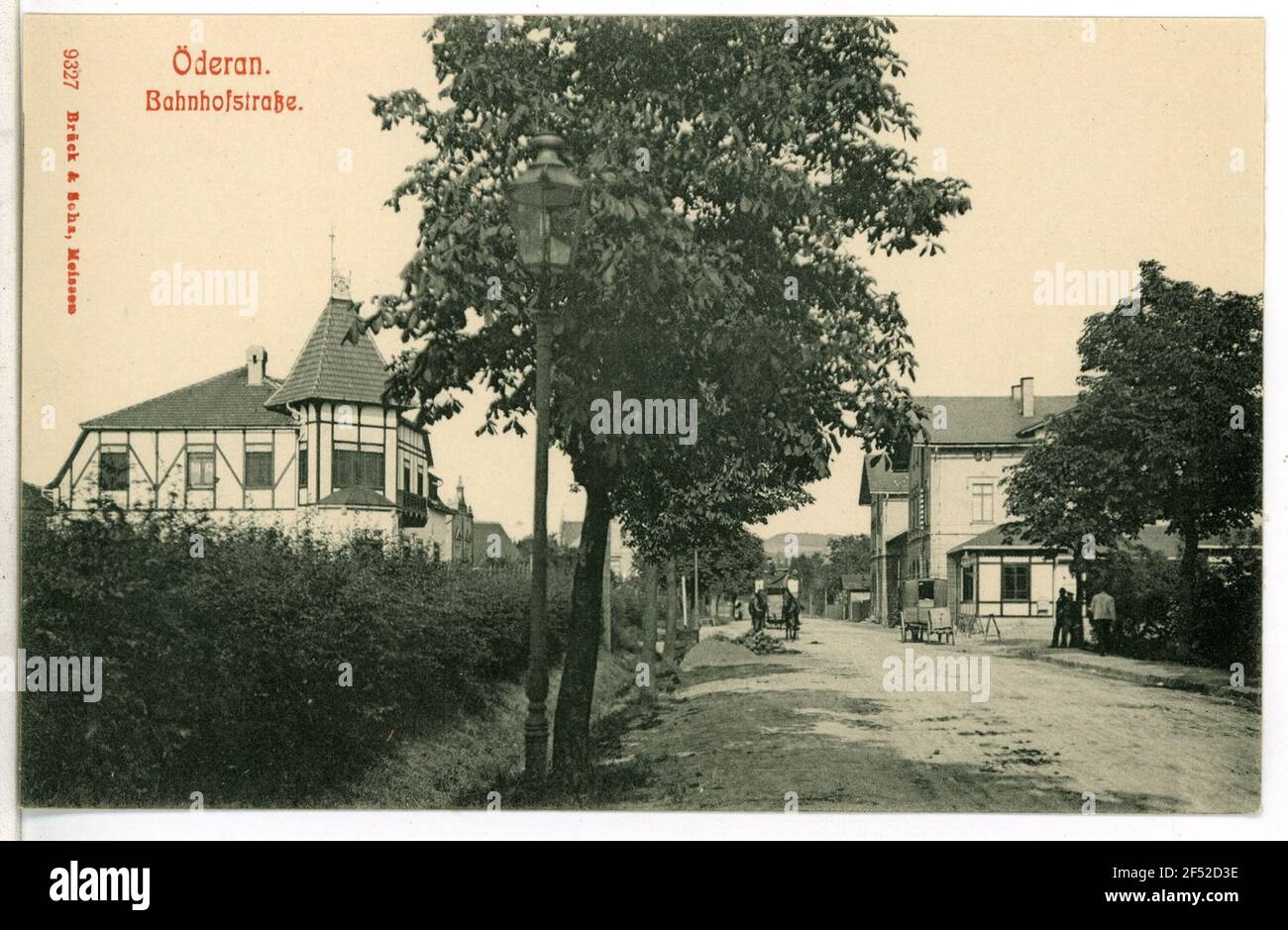 Bahnhofstraße Oederan. Bahnhofstraße Stock Photo - Alamy