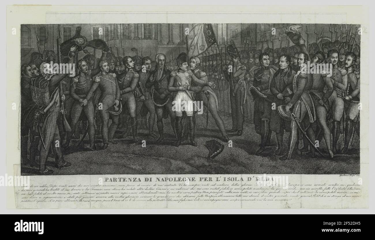 Napoleon's farewell to the imperial guard Stock Photo - Alamy