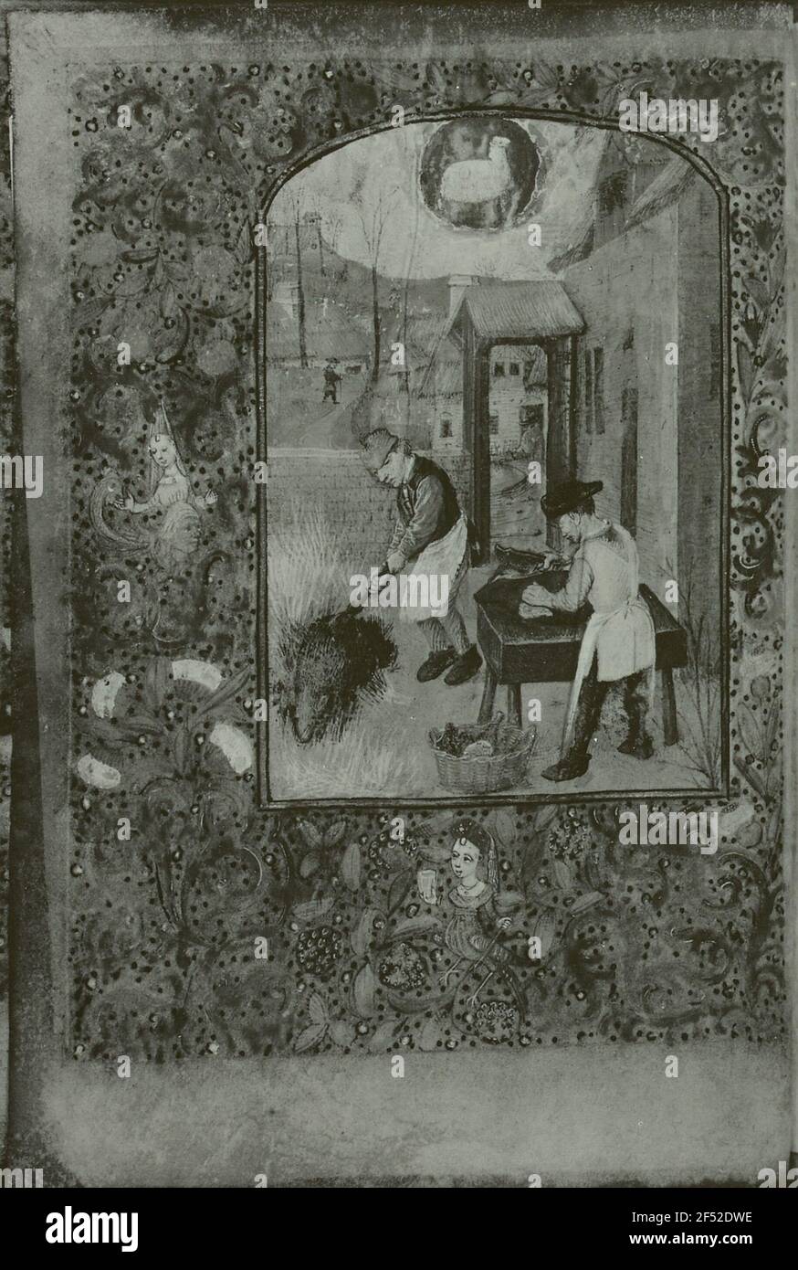 Horarium Latinum (Hourbage), called Dresdner Prayerbuch Stock Photo - Alamy