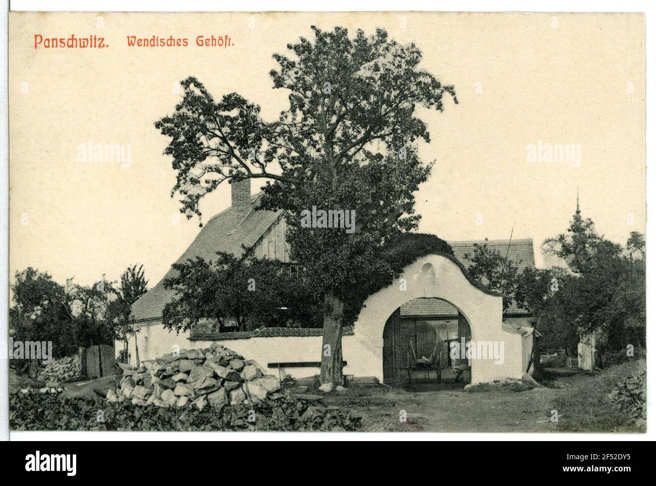 Wendish homestead Panschwitz-Kuckau. Wendish homestead Stock Photo - Alamy