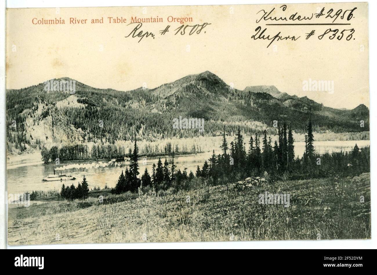 Columbia River and Table Mountain Oregon. Columbia River and Table ...