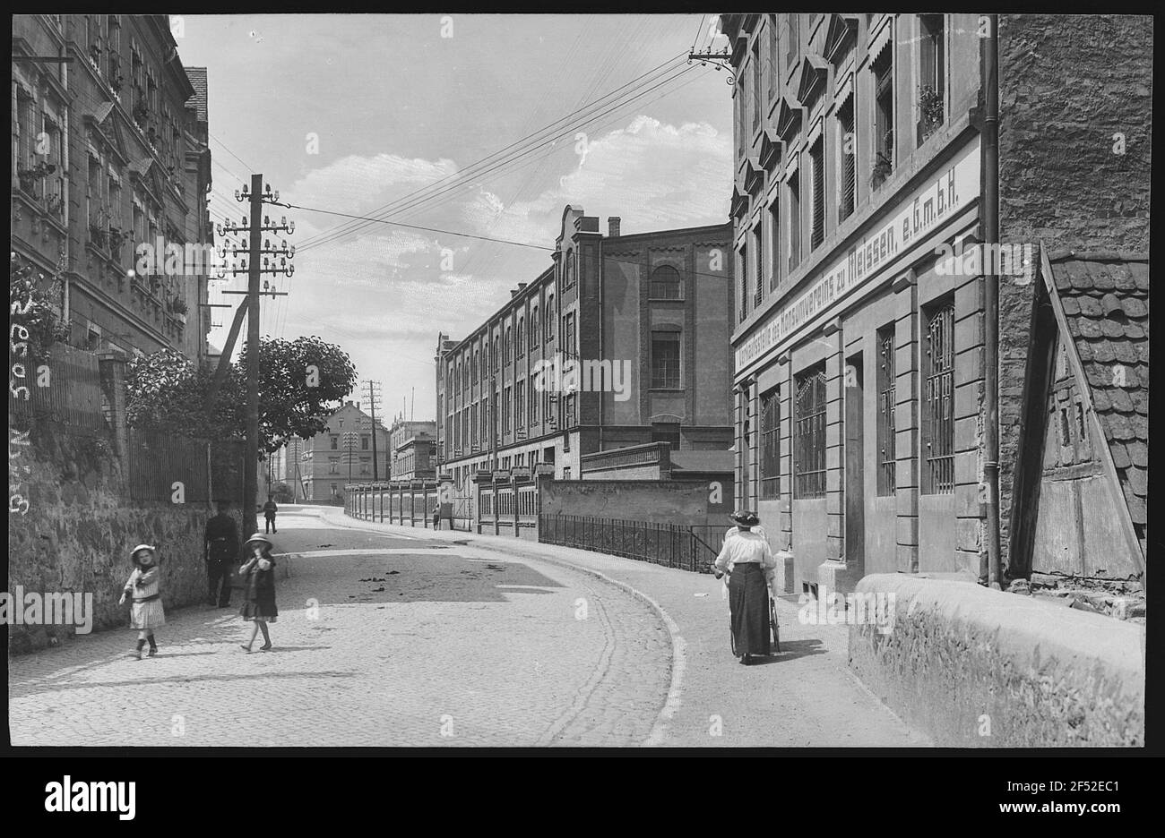 Meissen. Fischergasse - Office of the Consumer Association Stock Photo ...