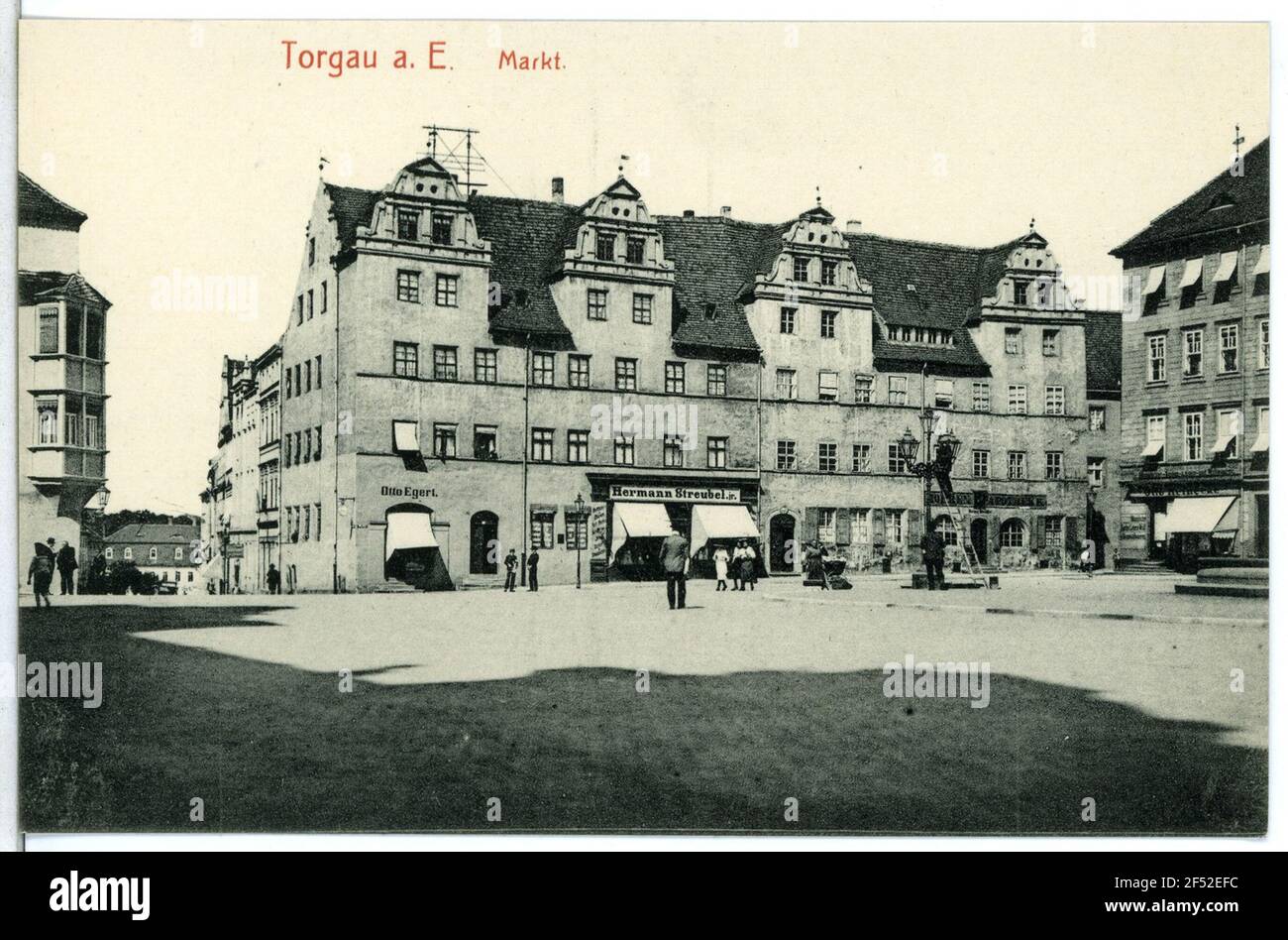 market Torgau. market Stock Photo - Alamy