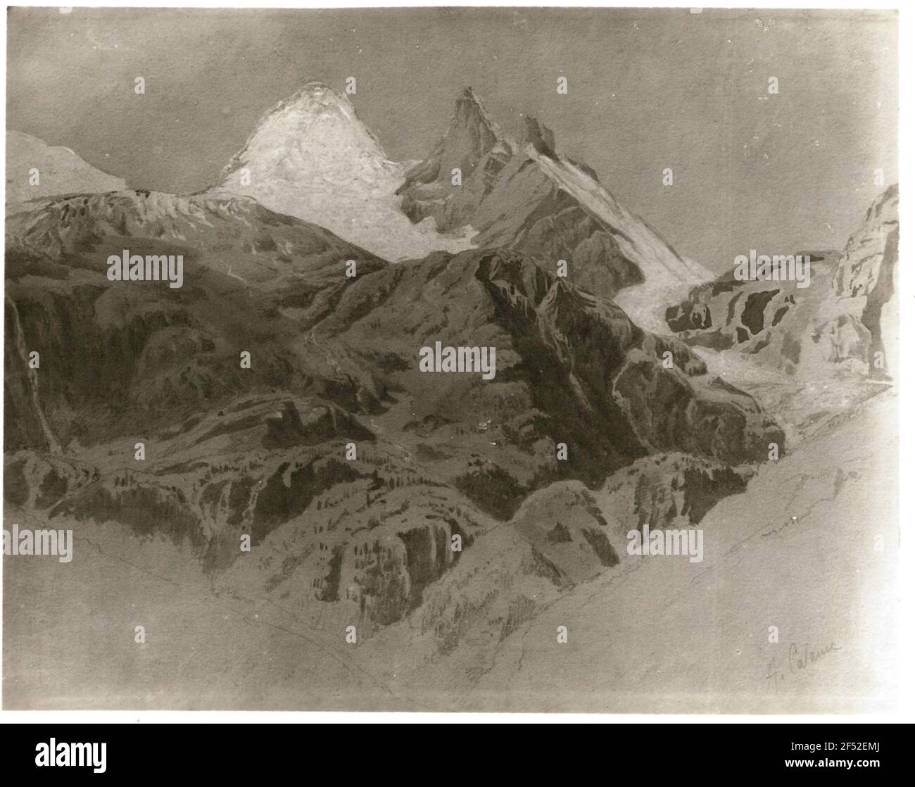 Alpine geography Cut Out Stock Images & Pictures - Alamy