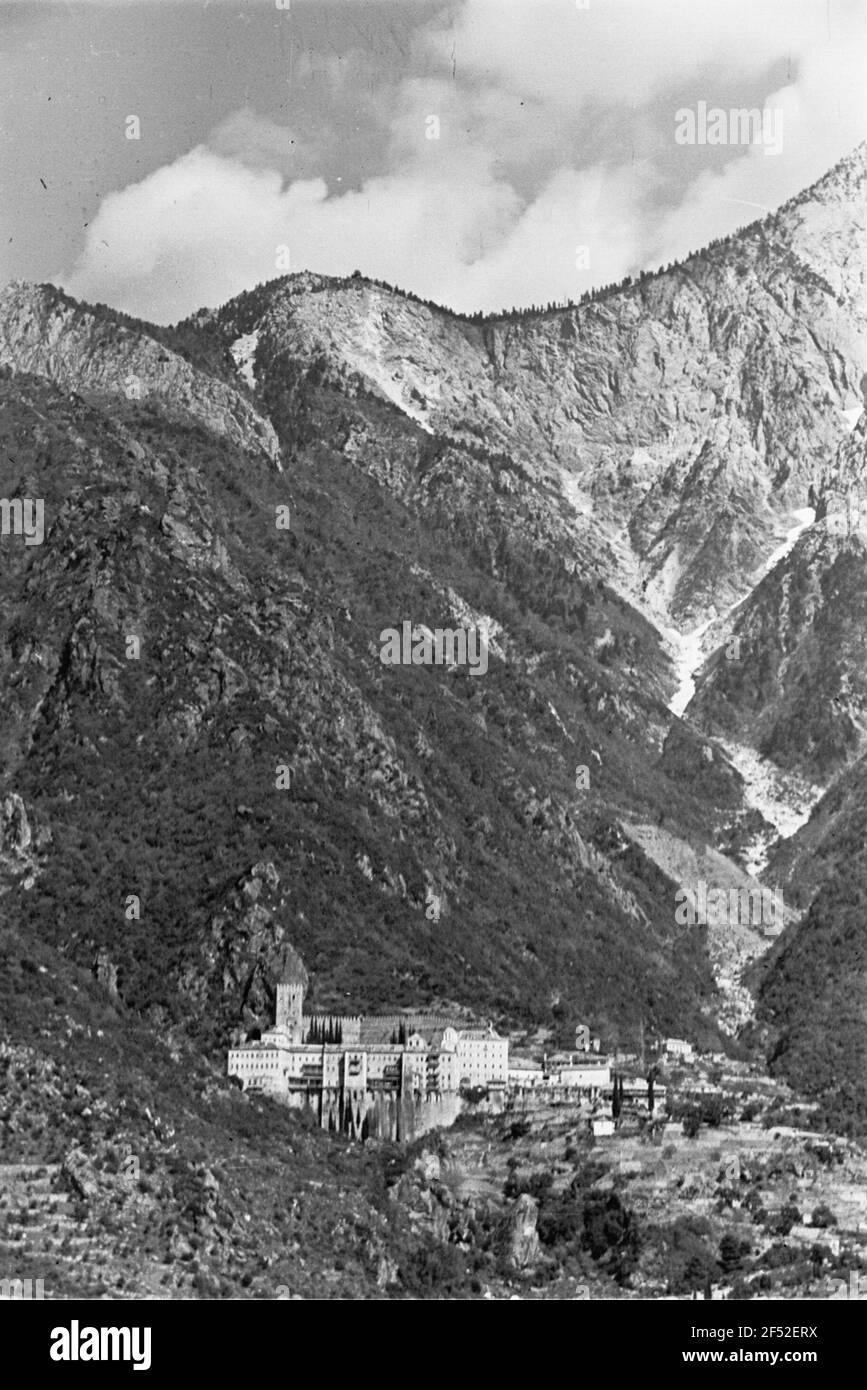 Travel photos Turkey. Mountain landscape with a monastery Stock Photo ...