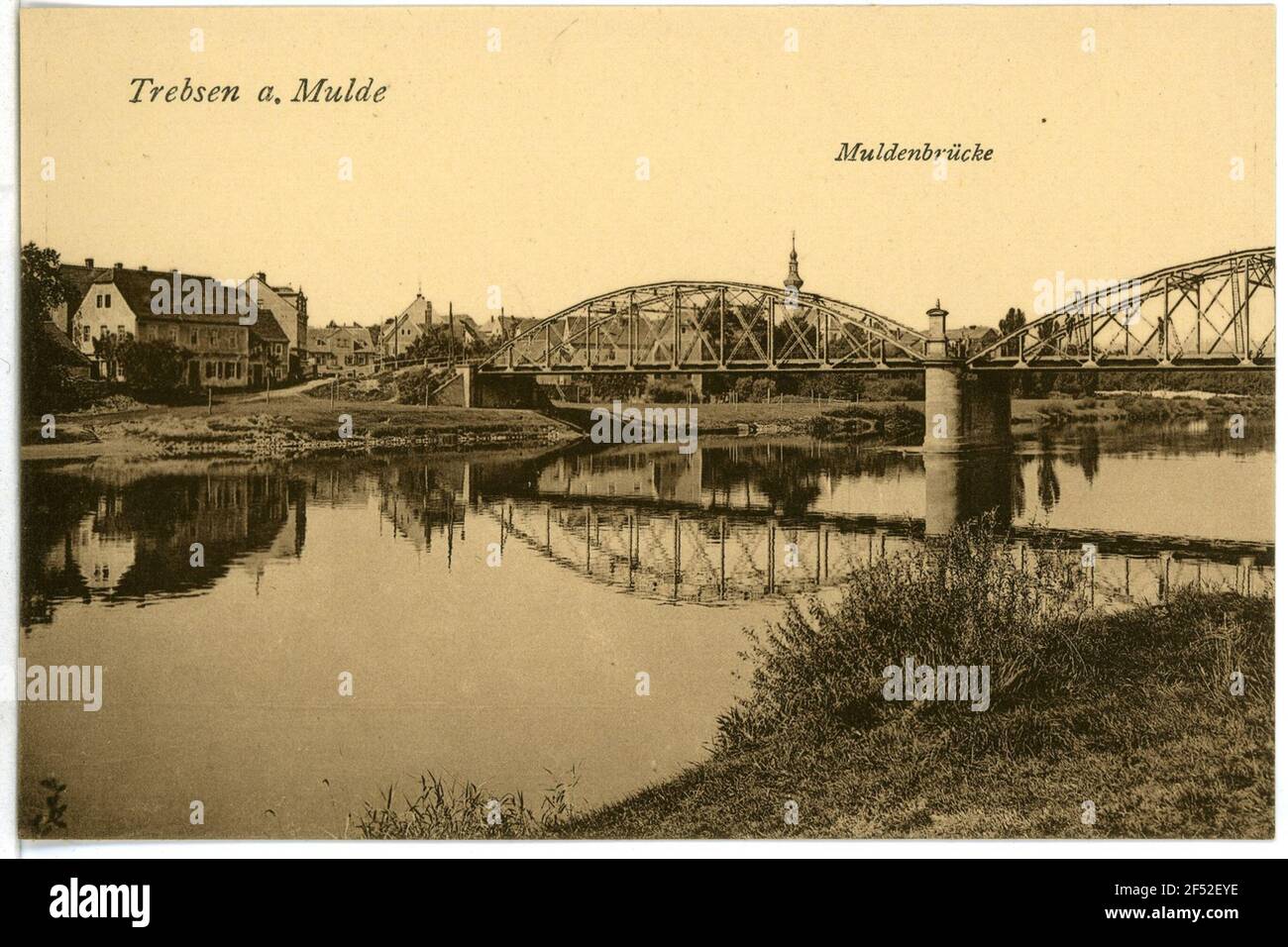 Bridge on the trough Trebsen. Bridge on the trough Stock Photo - Alamy