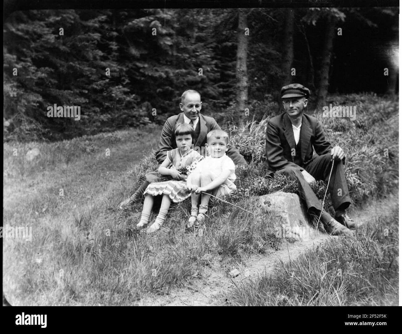 Two young brothers Black and White Stock Photos & Images - Alamy