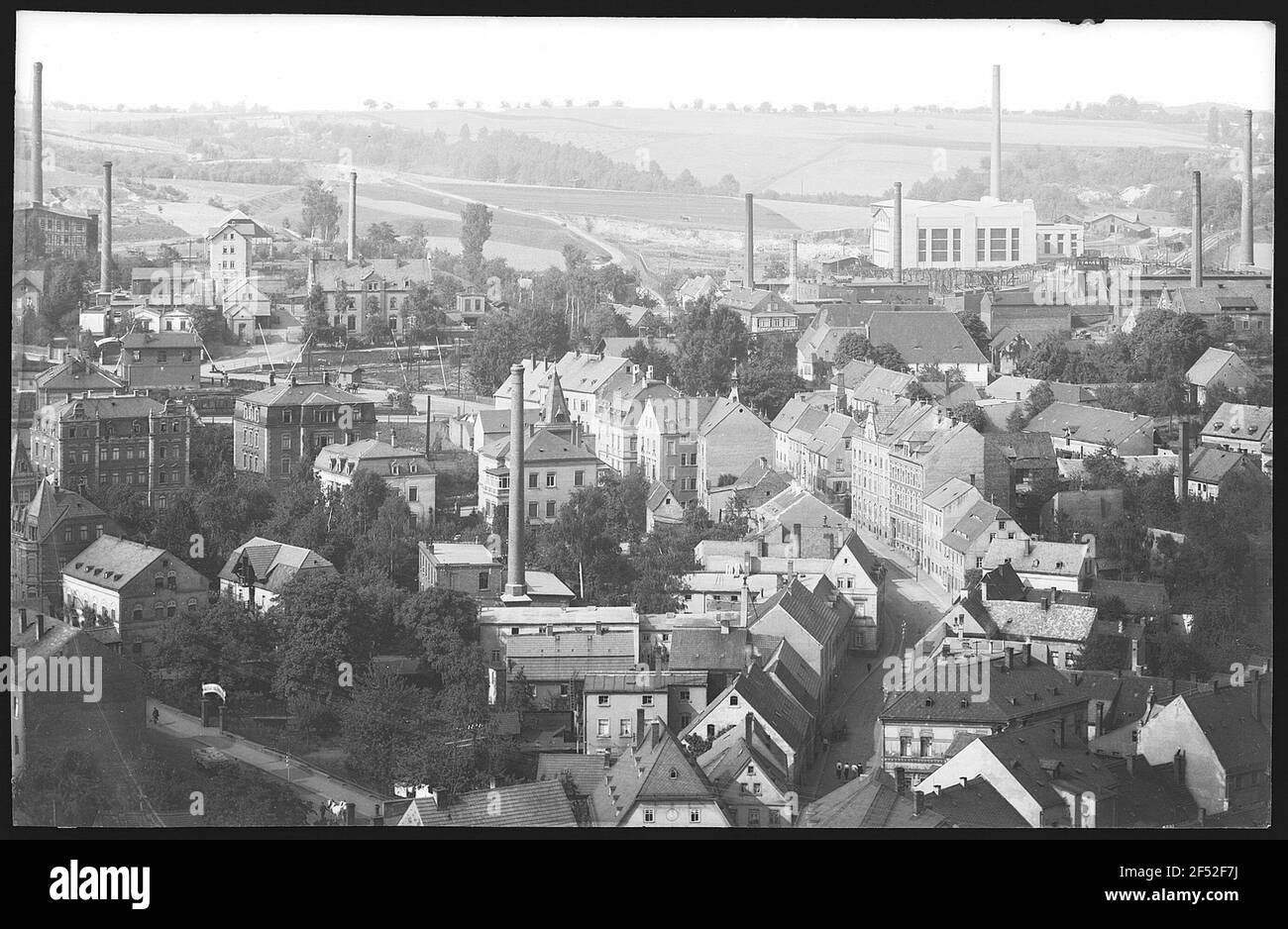 Penig. View from the tower in Penig Stock Photo - Alamy