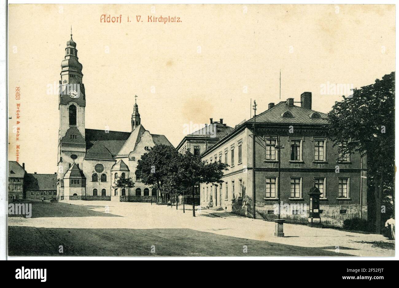 Old church square Cut Out Stock Images & Pictures - Alamy