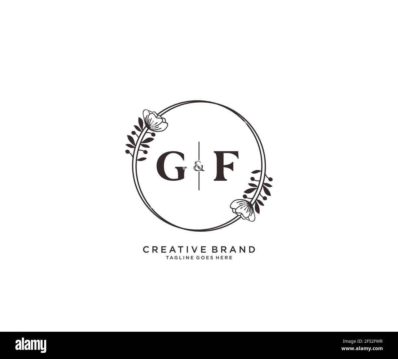 Gf letters Stock Vector Images - Alamy