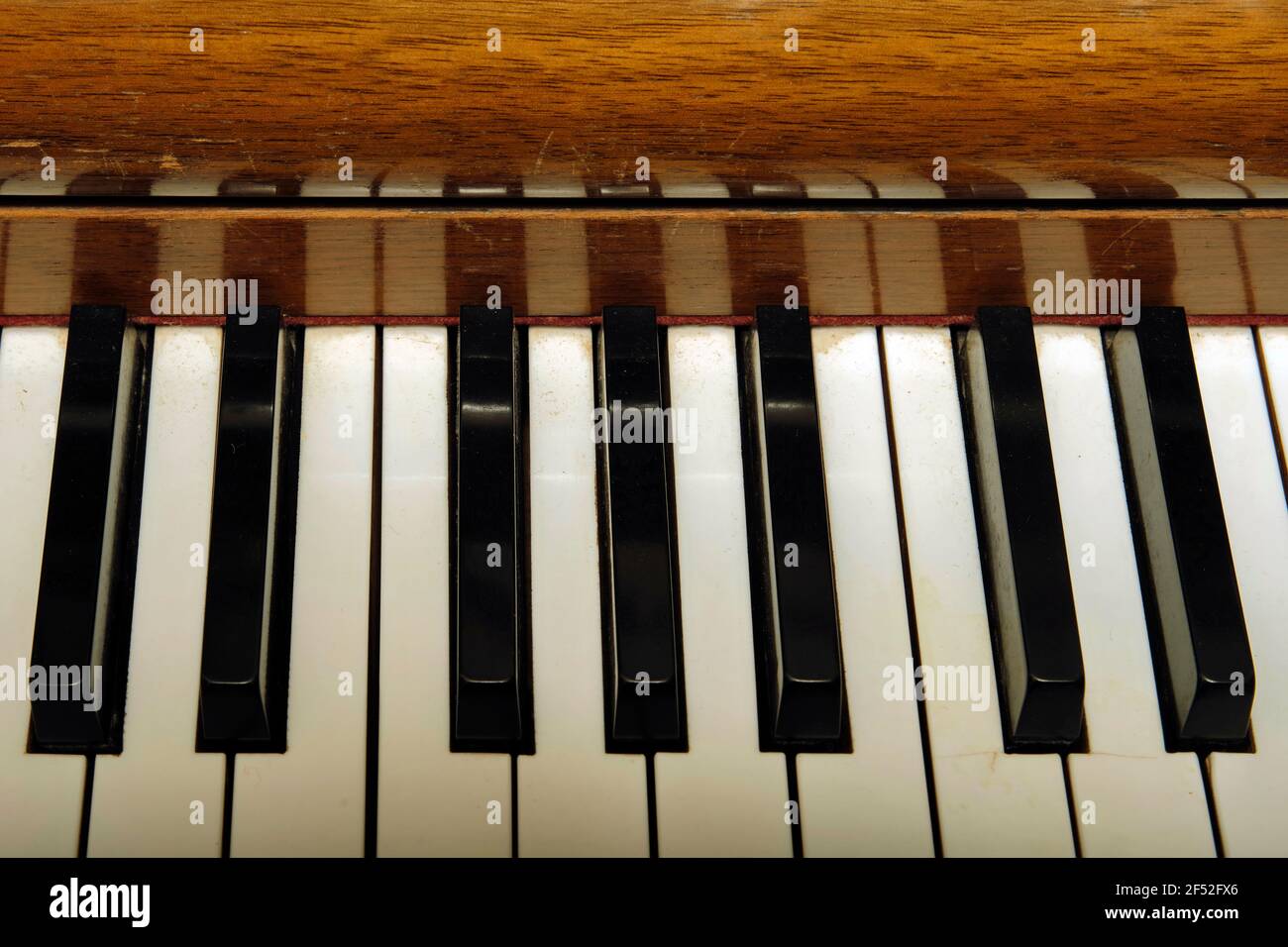 Black and white piano keys close-up Stock Photo - Alamy