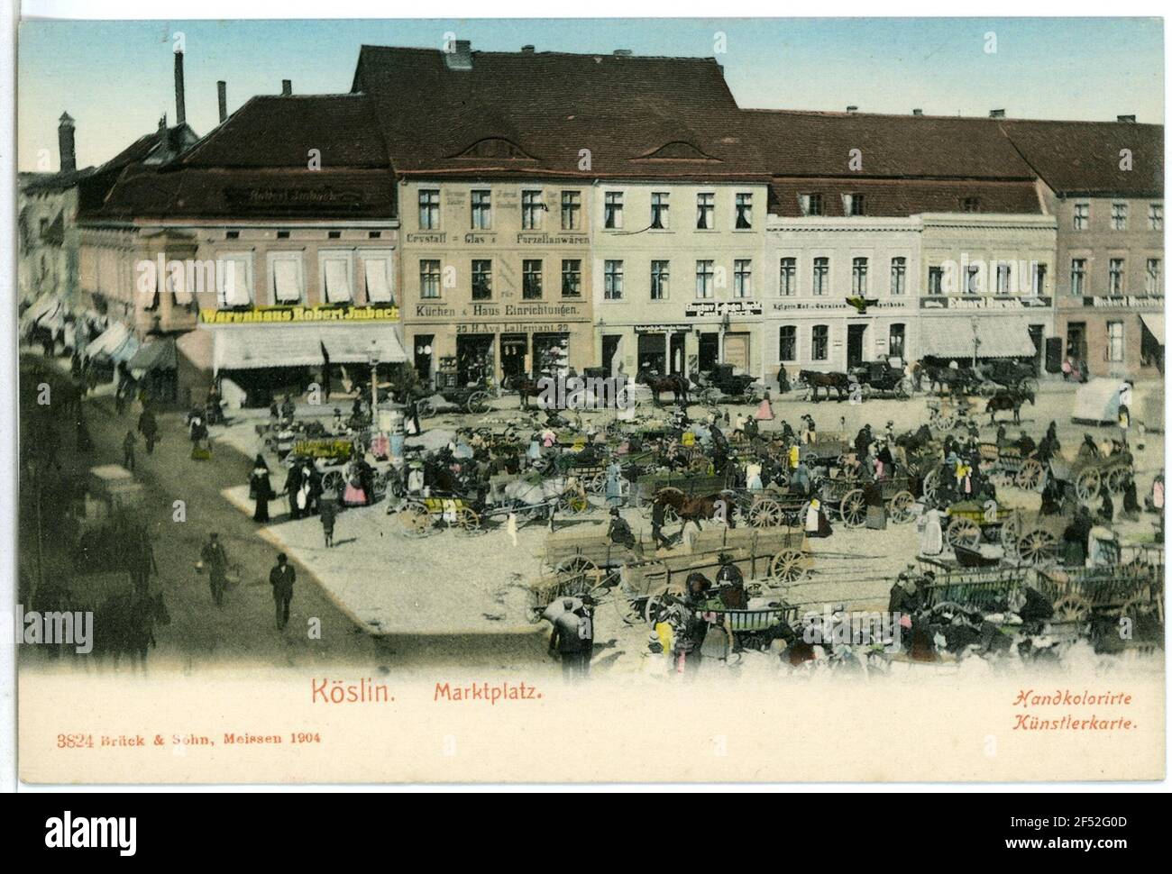 Market with trolley Köslin. Market with trolley Stock Photo - Alamy