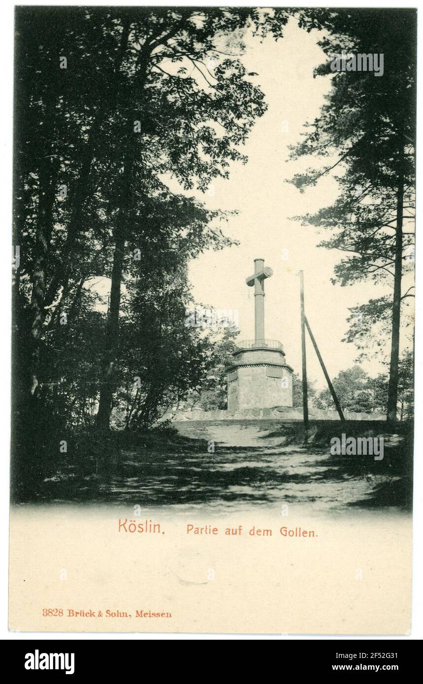 Monument on the Gollen Köslin. Monument on the Gollen Stock Photo - Alamy