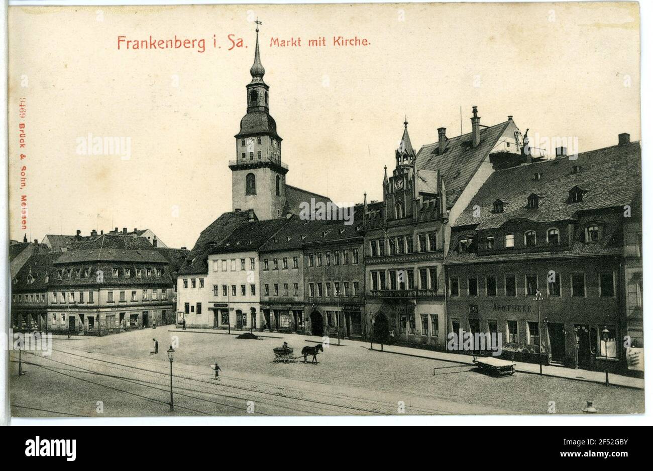 Market with church Frankenberg. Market with church Stock Photo - Alamy