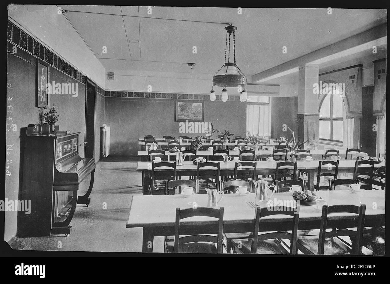 Dining room in germany Black and White Stock Photos & Images - Alamy