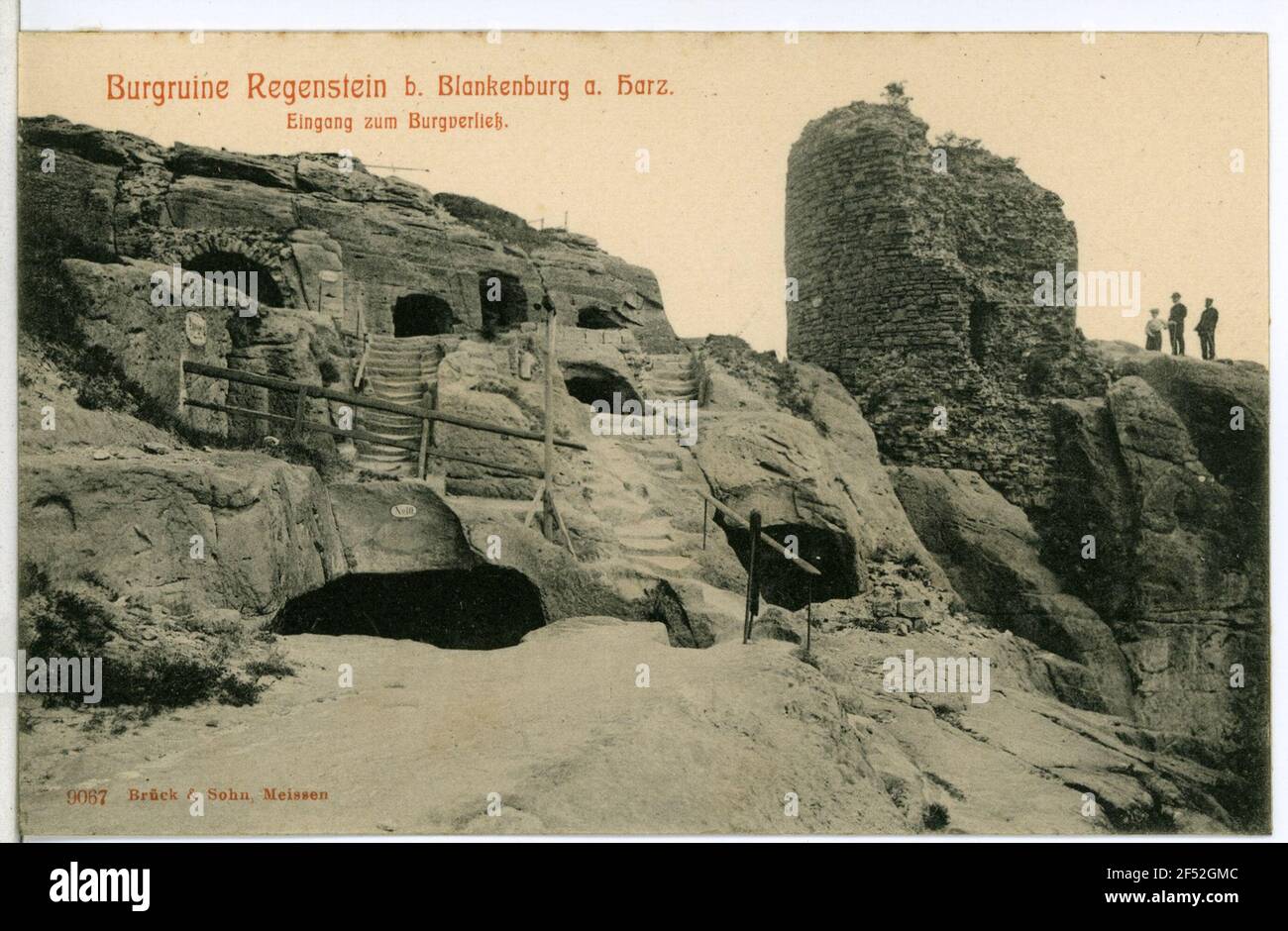 Burgruine - Entrance into the castle Burg Regenstein Stock Photo - Alamy