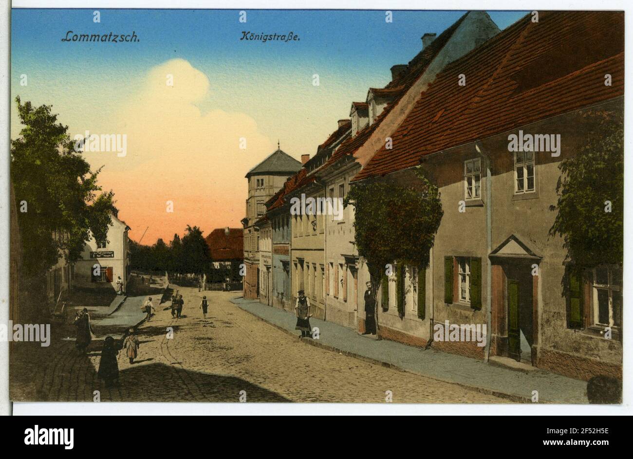 Königstraße Lommatzsch. Queen Stock Photo - Alamy