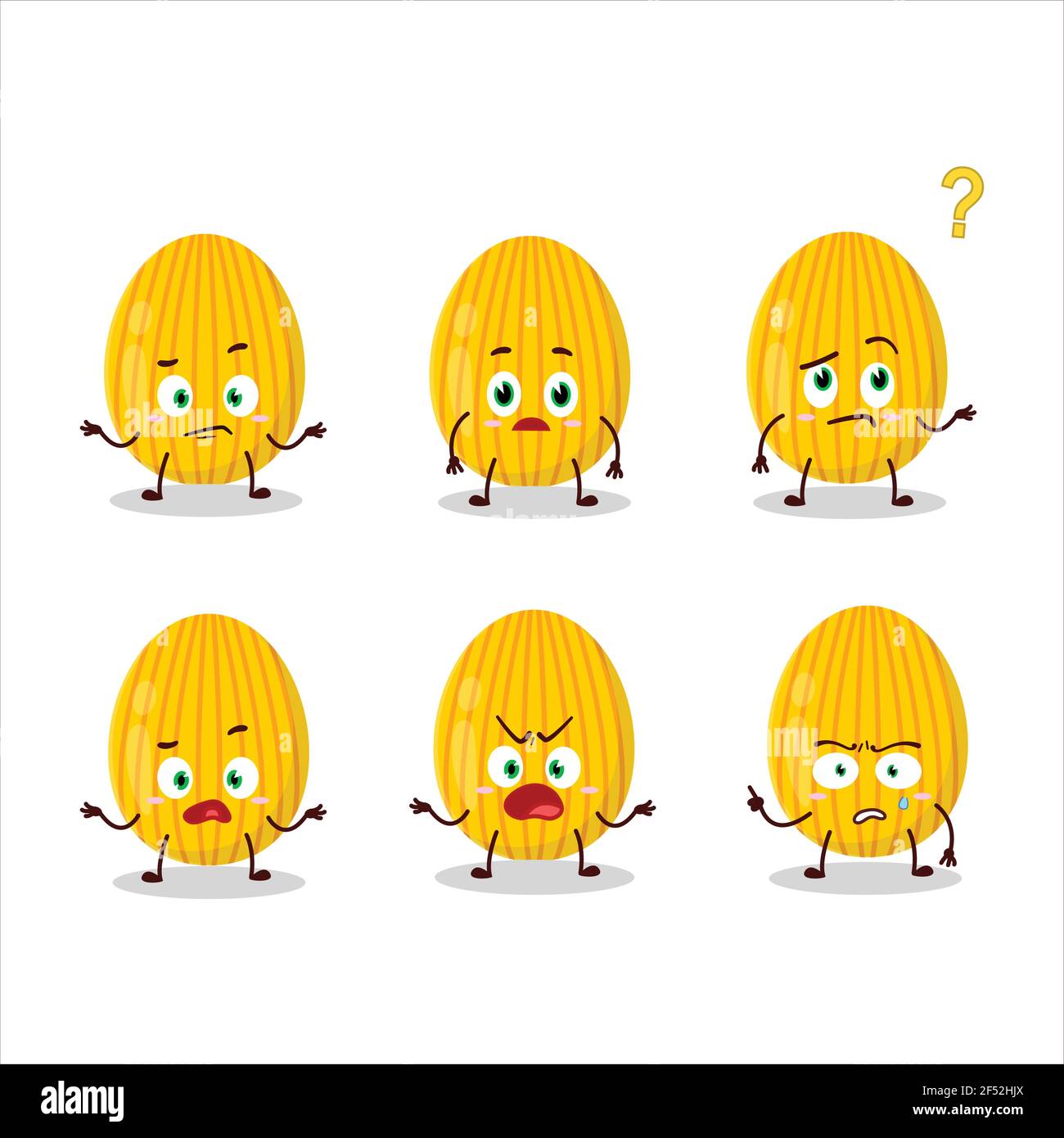 Cartoon character of amber easter egg with what expression. Vector ...