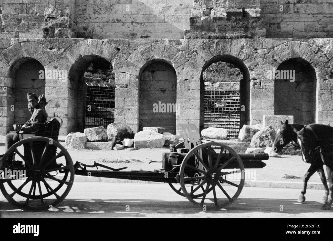 Travel photos Greece. Athens. Acropolis. Odeion. View with a soldier on ...