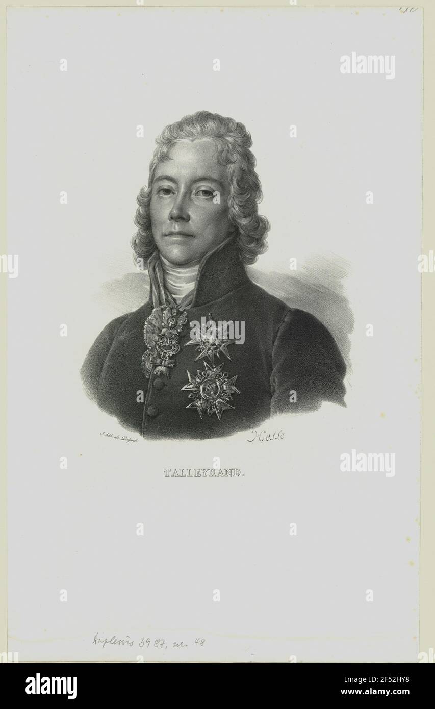 Portrait of Charles-Maurice de Talleyrand-Périgord Stock Photo - Alamy