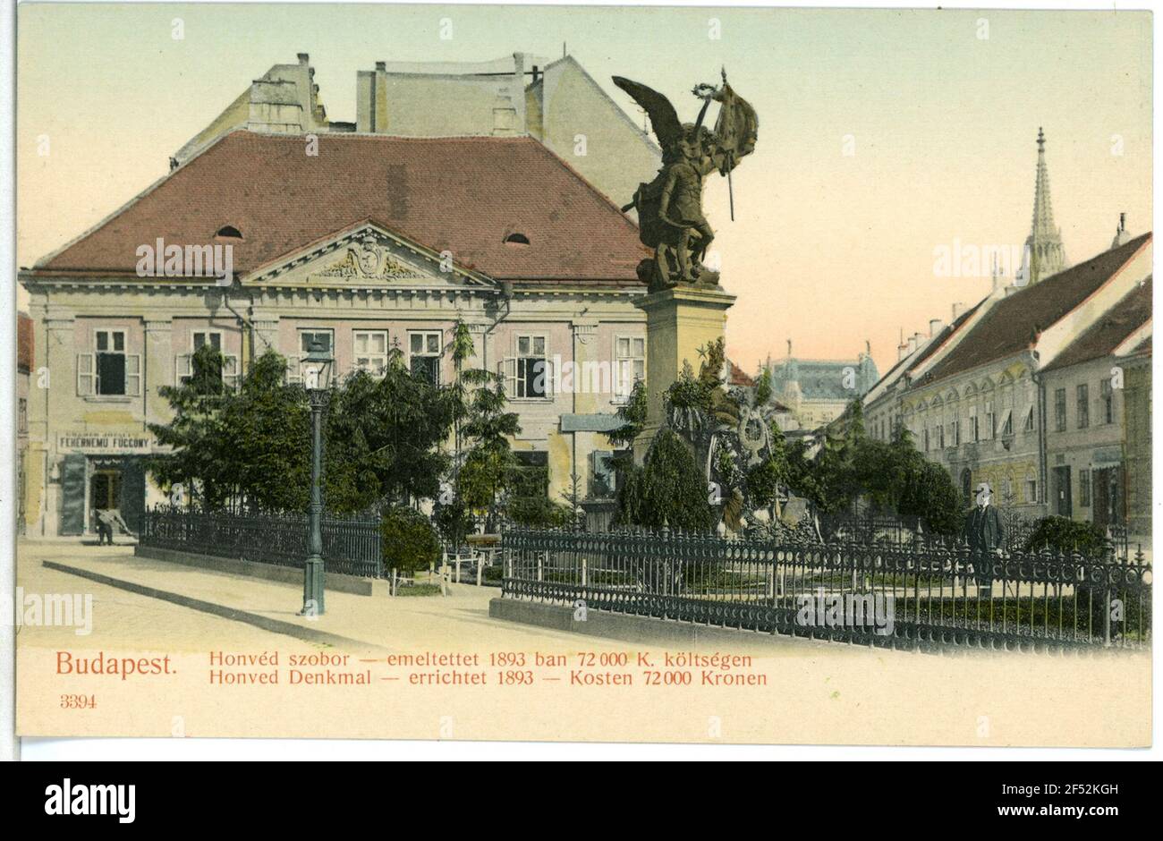 Honved monument Budapest. Honvéd Memorial, built in 1893 Stock Photo ...