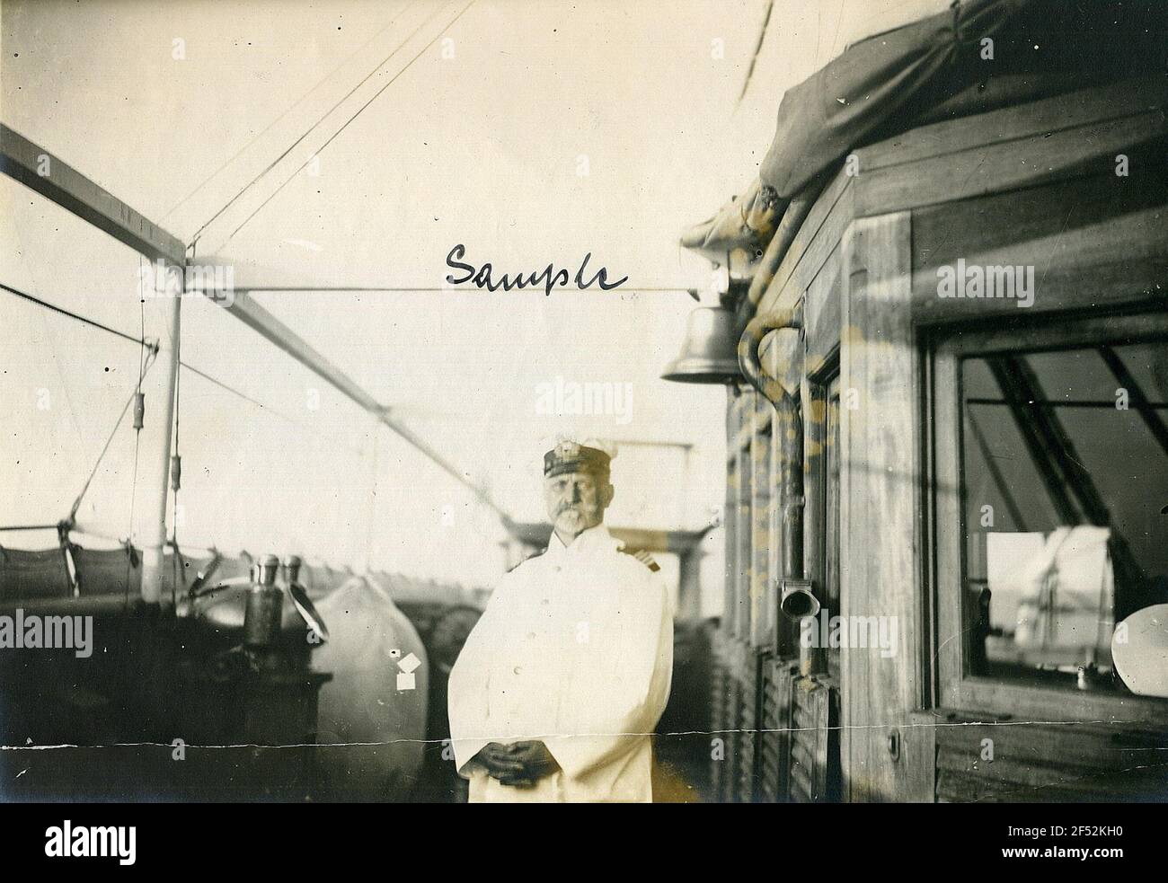 Recording of the captain of a passenger steamer, probably on the ...