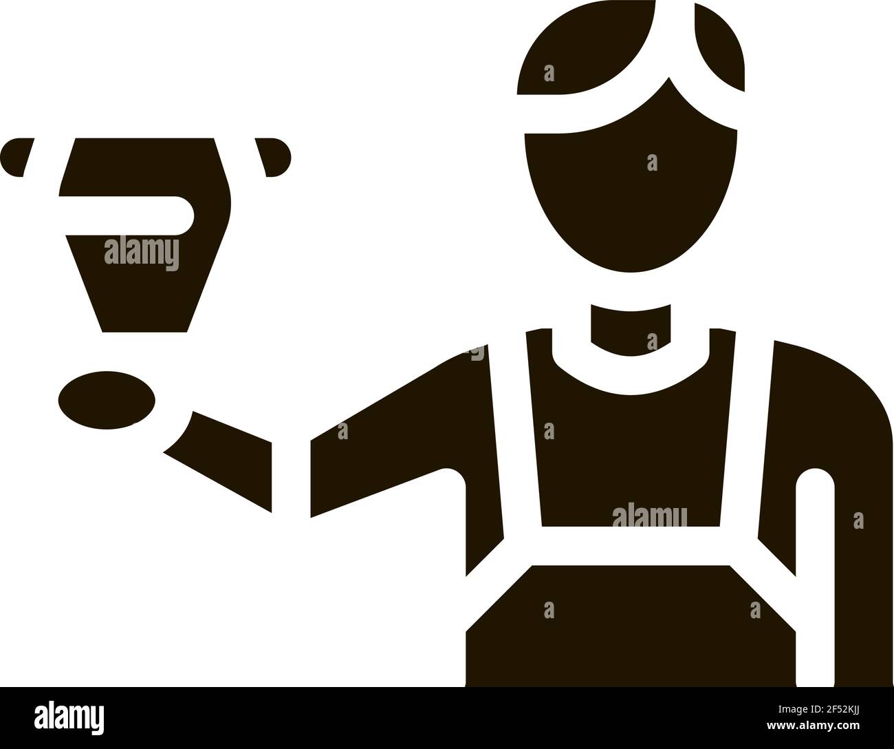 ready-made potter icon Vector Glyph Illustration Stock Vector Image ...