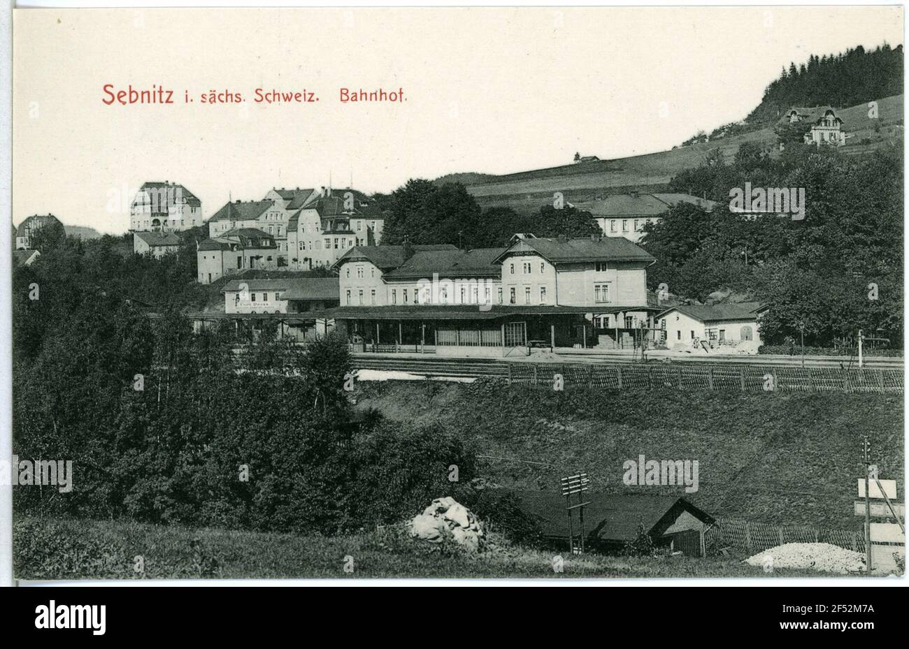 Bahnhof Sebnitz. railway station Stock Photo - Alamy