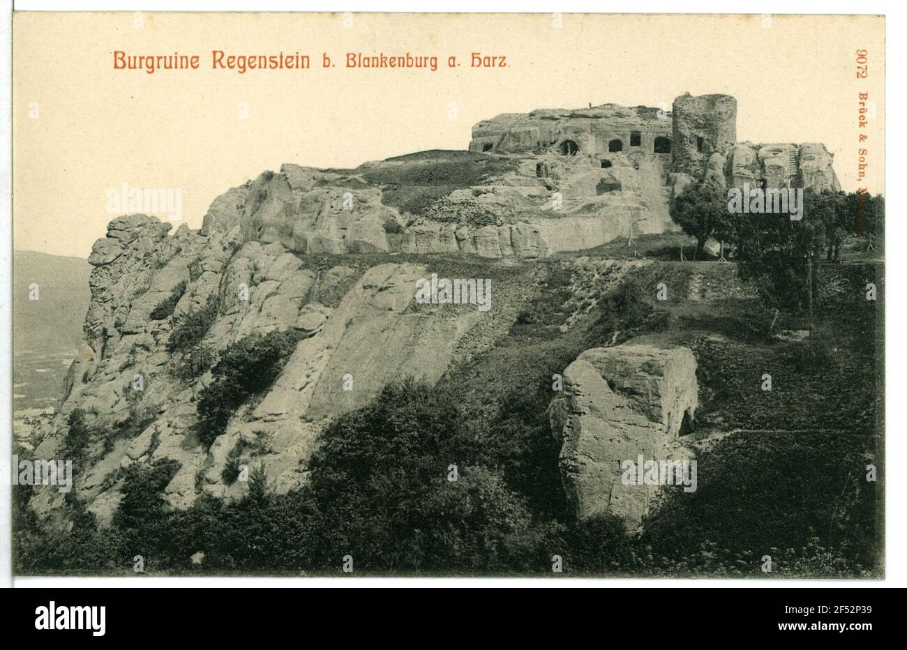 Castle ruins Burg Regenstein Stock Photo - Alamy