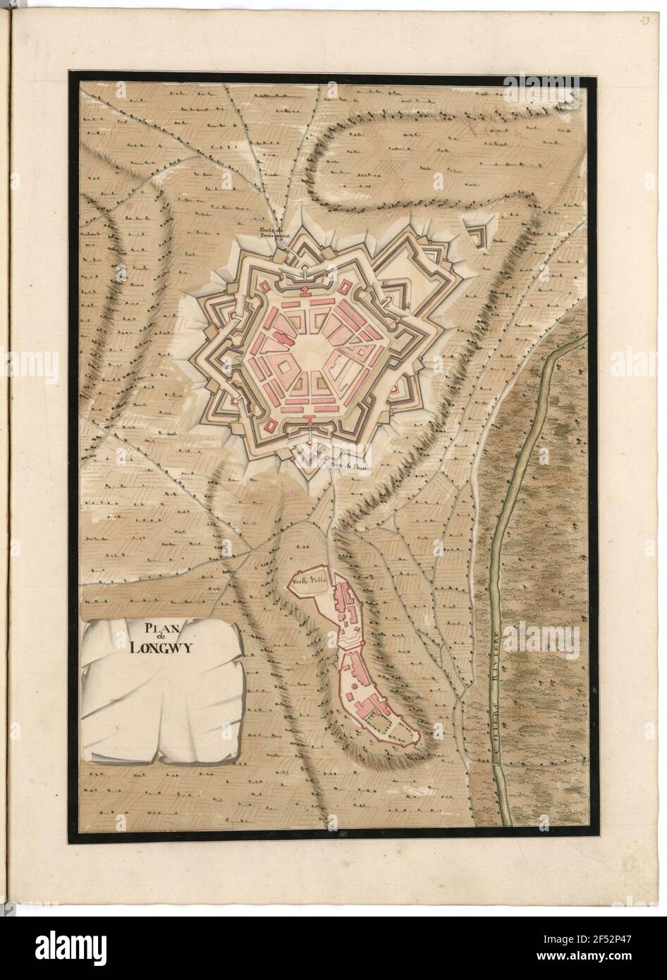 Plan of longwy Stock Photo - Alamy