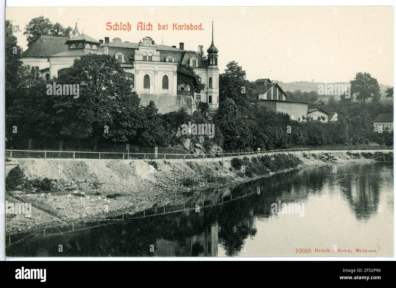 Lock Castle Aich near Karlsbad Stock Photo - Alamy
