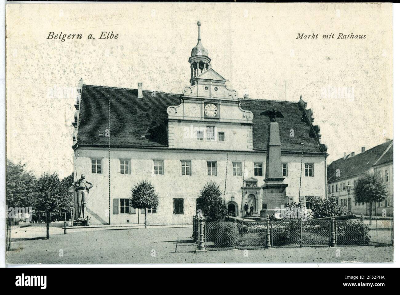 Market with town hall Belger. Market with town hall Stock Photo - Alamy