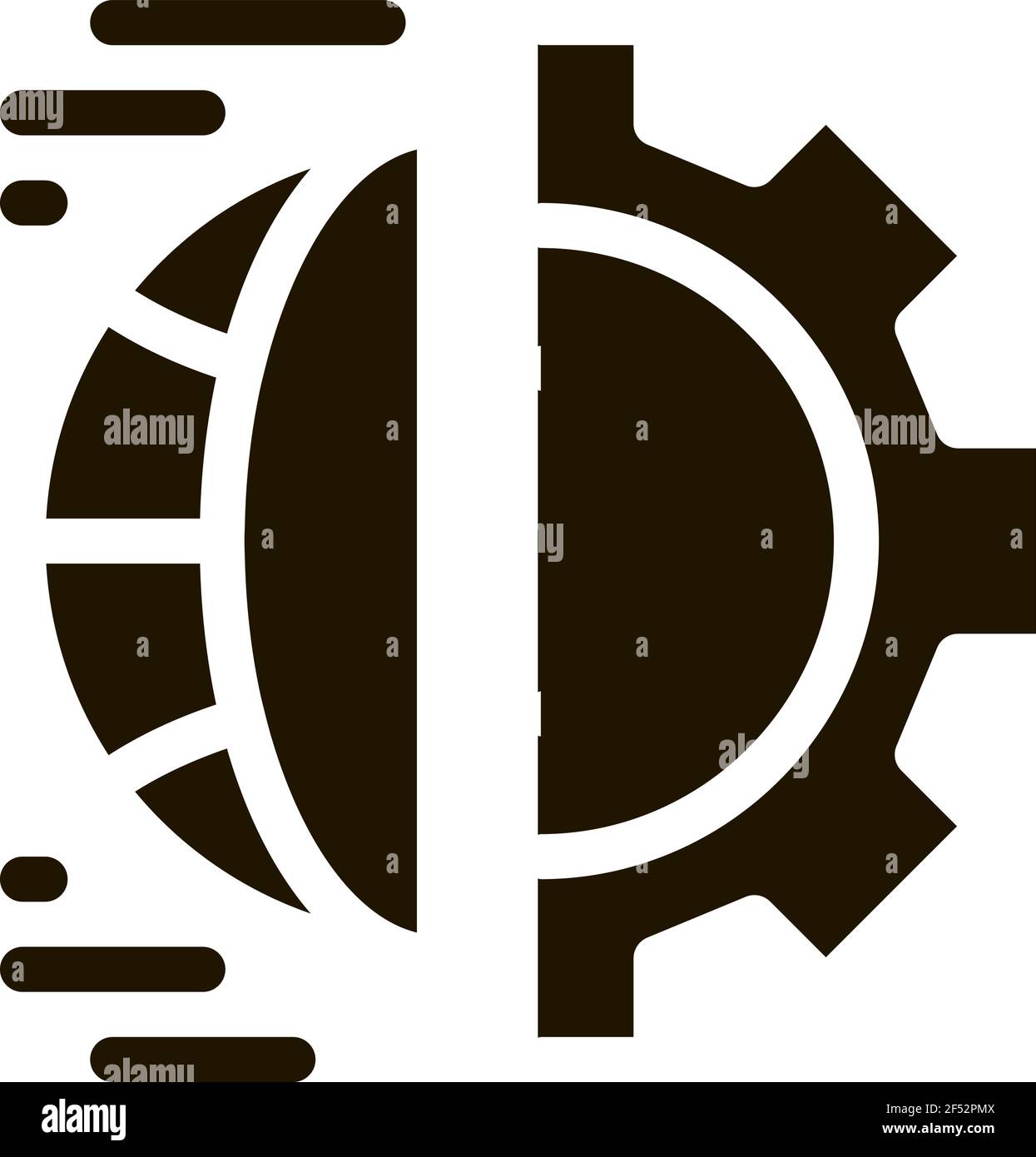 automated internet settings icon Vector Glyph Illustration Stock Vector ...