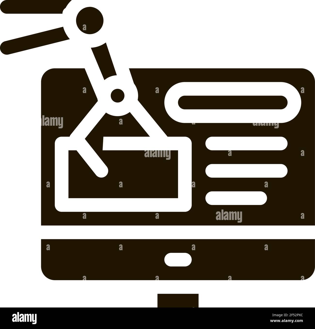 information retrieval icon Vector Glyph Illustration Stock Vector Image & Art - Alamy