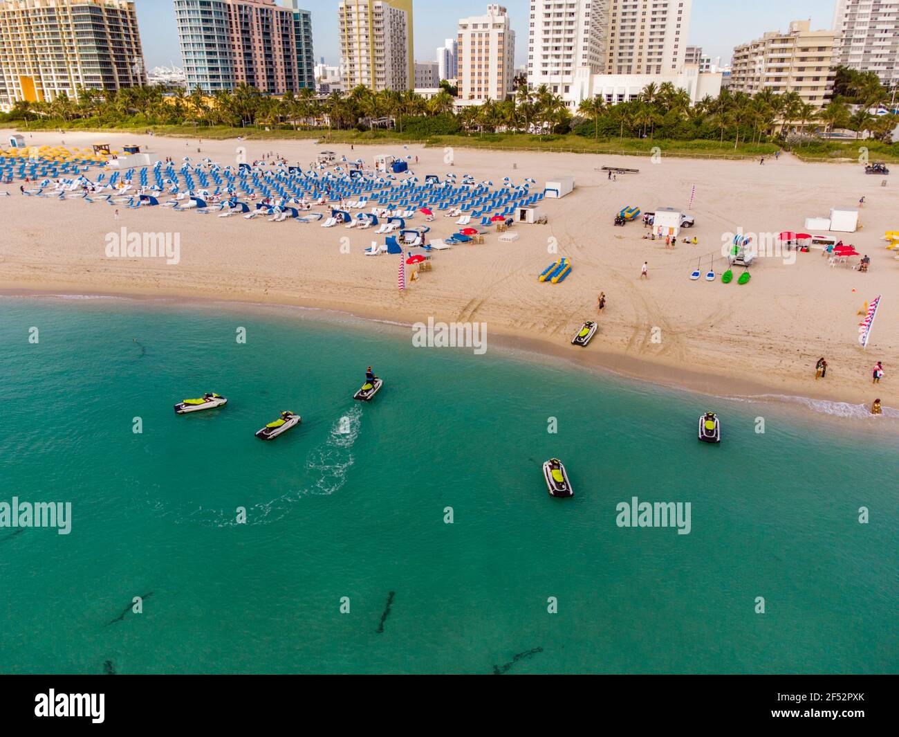 Wave runners in Miami Beach FL spring break 2021 Stock Photo - Alamy