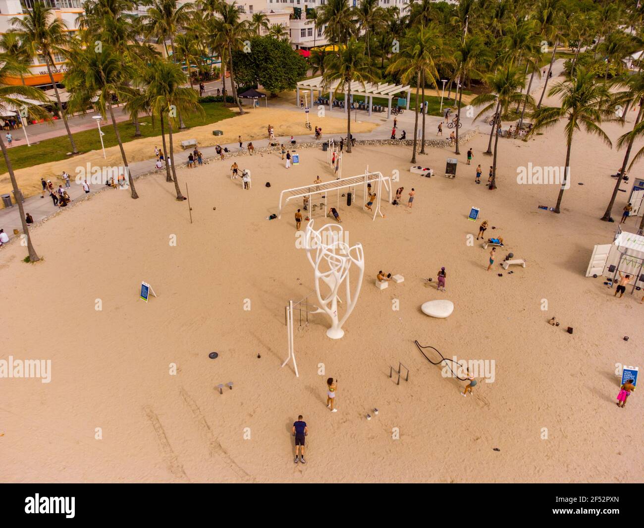 Miami Beach muscle Beach Spring Break 2021 Stock Photo - Alamy